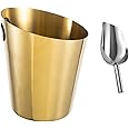 Amazon.com: Stainless Steel Champagne Bucket - Stainless-Steel Beverage ...
