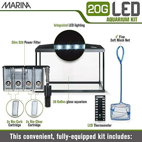Marina Aquarium Kit - 20 gallon Fish Tank - LED | Pricepulse