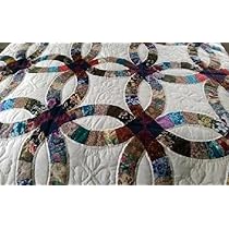 Amish Wedding Ring Quilt Wedding In A Garden Patchwork Amish Quilt