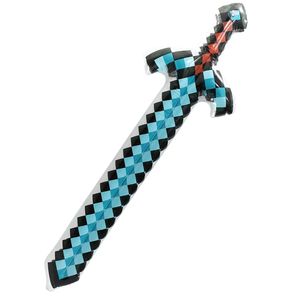 Large 37'' Inflatable Toys Weapon Pixel Swords Pirate Party Favors, 1 ...
