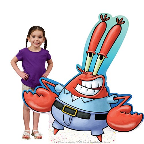 Buy 4 ft. 11 in. Mr. Krabs Spongebob Squarepants Standee Standup Photo ...
