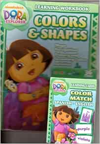 Dora the Explorer Learning Colors & Shapes Workbook and Learning Flash ...