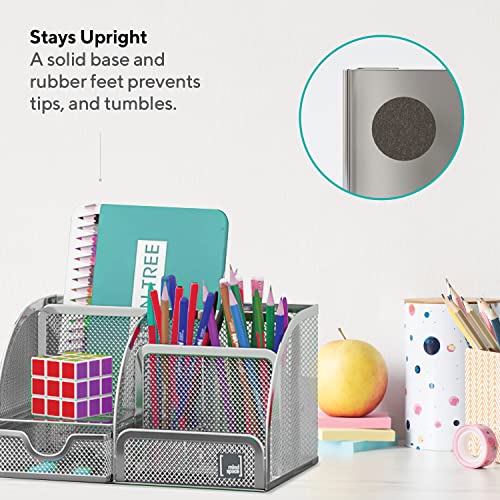 Mindspace Office Desk Organizer with 6 Compartments + Drawer + Pen ...