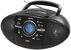 Amazon.com: GPX Boombox with CD / MP3 Player and Digital AM / FM Tuner ...
