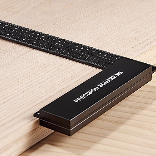 Woodraphic Precision Square 8-inch Guaranteed T Measurements Ruler for ...