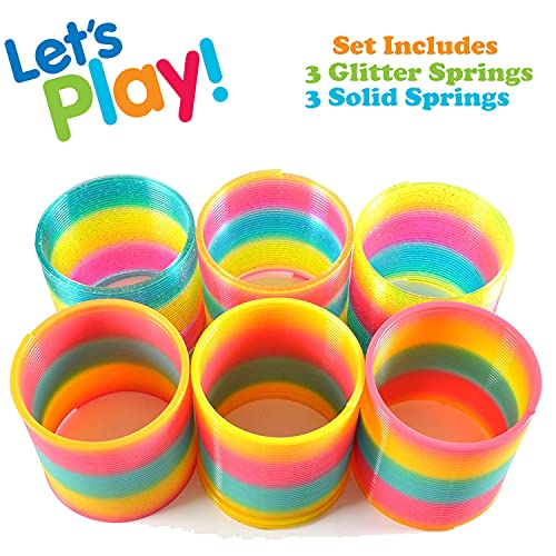 Liberty Imports 6 Pack: Large Magic Rainbow Coil Springs - 4" Classic ...