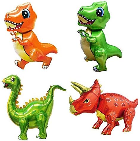Deluxe set 3D Dinosaurs, Large 4D Dino’s T- Rex Balloons, 3D Dinosaur’s Balloons, 3D Dinosaur ...