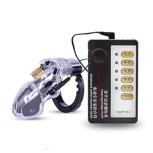 Erection Cock Penis Cage Adjustable Chastity Cage with Electric Shock ...