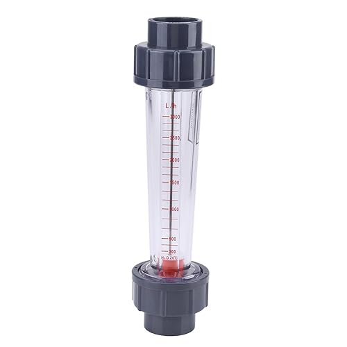 Small Water Flow Meters 300-3000L/H Plastic Tube Water Rotameter LZS-25 ...