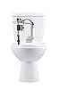 Fluidmaster 400A Anti-Siphon Toilet Fill Valve + Fluidmaster 507AK ...