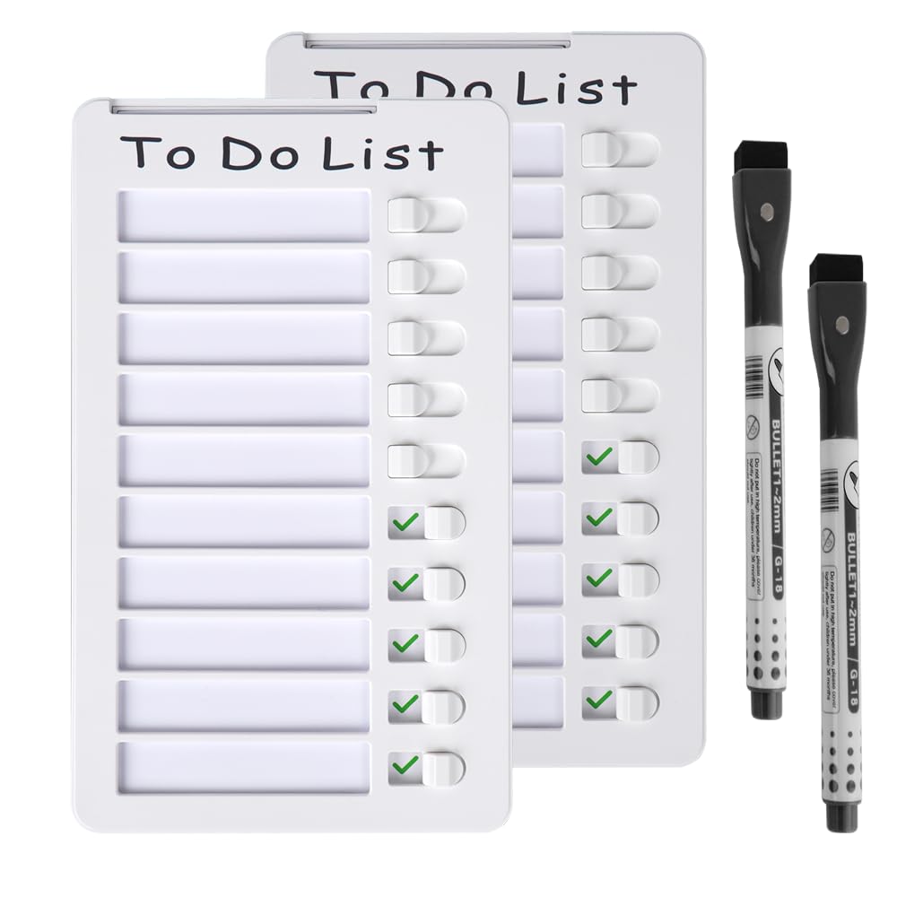 2pcs Magnetic Dry Erase Chore Charts for Kids Multiple Kids to Do List ...