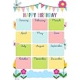 Amazon.com: Reusable Birthday Chart For Classroom Happy Birthday Poster ...
