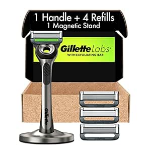 Amazon.com: Gillette Mens Razor with Exfoliating Bar by GilletteLabs ...