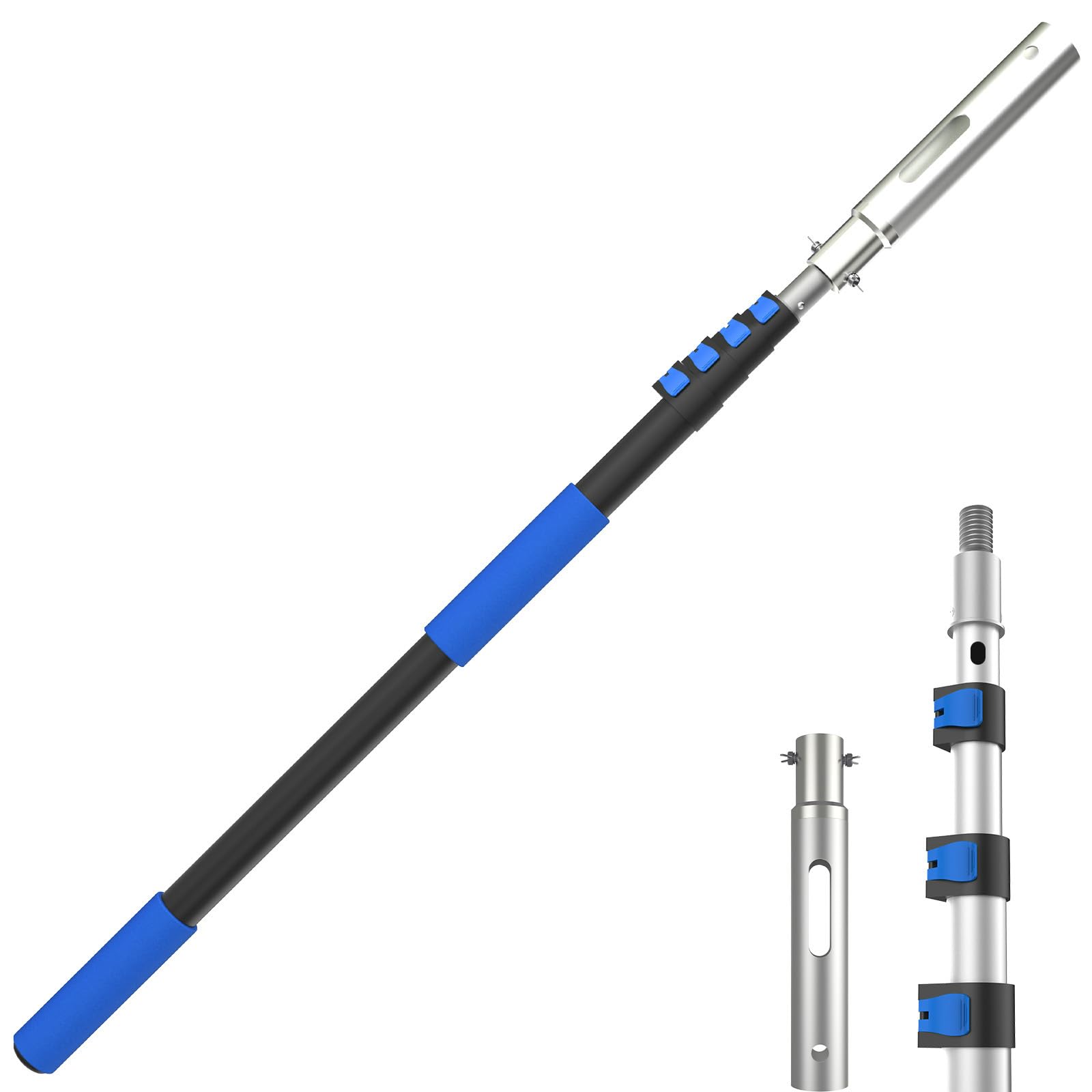 SKGPOLE Swimming Pool Pole, Upgraded 16FT Professional Telescopic ...