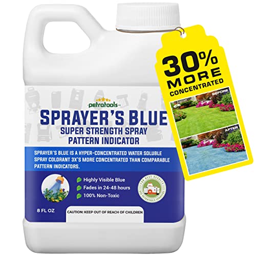 PetraTools Blue Herbicide Lawn Dye - Super Strength Concentrate 3X More ...