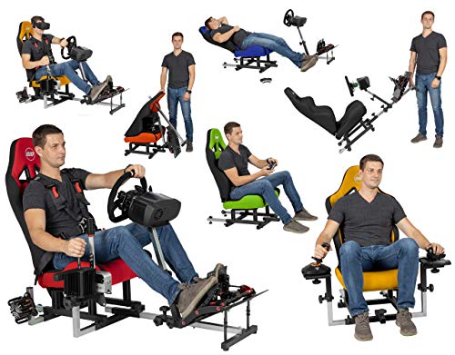 OpenWheeler GEN3 Racing Wheel Simulator Stand Cockpit, Red Seat ...