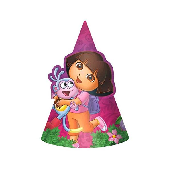American Greetings Dora The Explorer Hats Party Supplies (8 Count ...