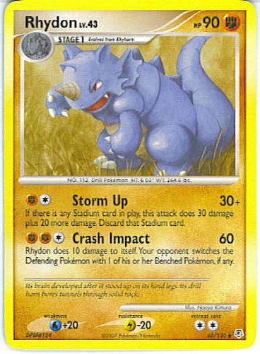 Amazon.com: Pokemon - Rhydon (60) - Diamond & Pearl: Toys & Games