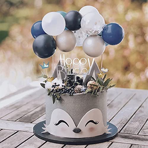 GUYI Balloon Birthday Cake Topper, Mini Balloon Garland Cake Topper ...