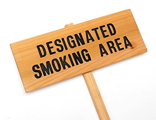 Designated Smoking Area Outdoor Smoking Sign Please No Smoking Smoking ...