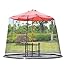 Amazon.com : Umbrella Mosquito Net Canopy Patio Set Screen House Black ...