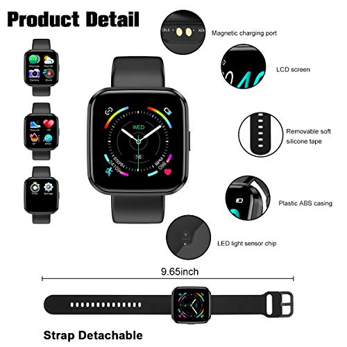 Smart Watch, Ip67 Waterproof Smartwatch for Android Phones, Sport ...