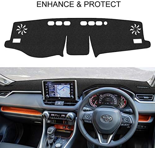 Dash Cover for Toyota RAV4 19-20, Anti-Slip Dashboard Cover Carpet ...