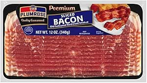 Plumrose, Premium Sliced Bacon, 12 oz: Amazon.com: Grocery & Gourmet Food