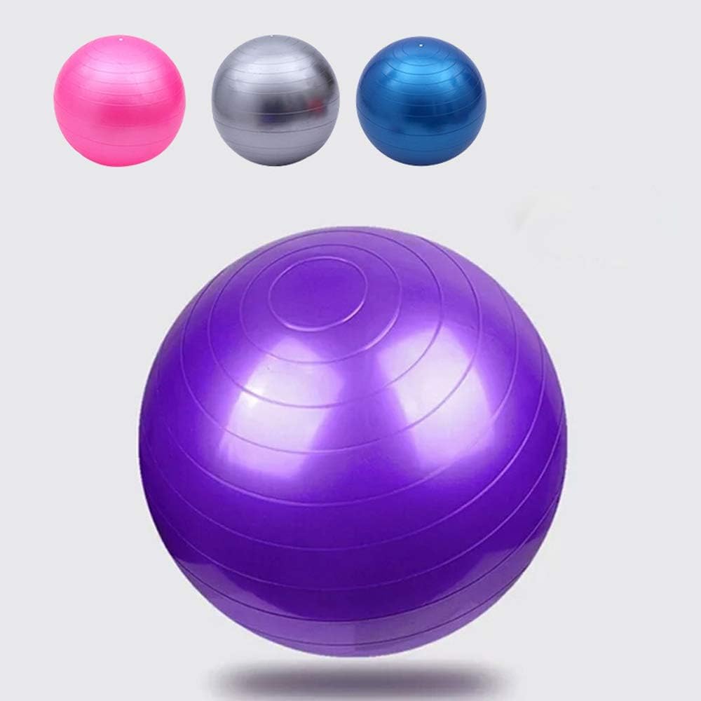 Amazon.com: Blue Anti Burst Gym Ball 55cm for Fitness, Stability ...