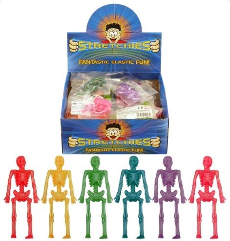 84 x Small Stretchy SKELETONS Halloween Assorted Colours - Wholesale ...