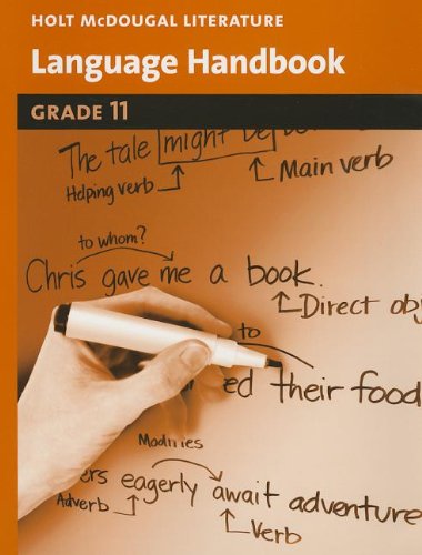 Holt McDougal Literature: Language Handbook Grade 11: MCDOUGAL LITTEL ...
