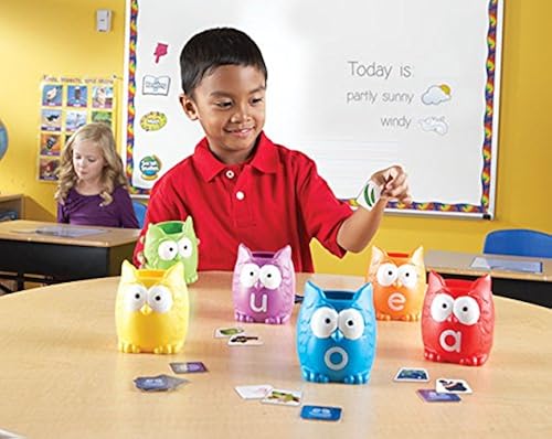 Classroom Learning Resources Learning Resources Vowel Owls Sorting Set ...