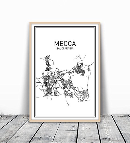Buy Mecca , City s, Mecca Print, of Mecca, Print, Art Print, Modern ...