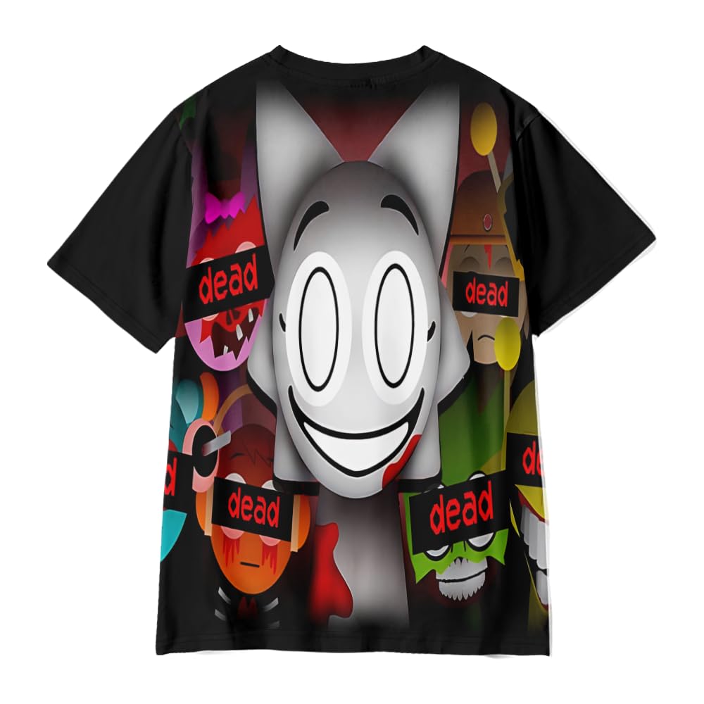 Sprunki Figure Shirt For Fans Gift Boys Sprunki T-Shirt Kids Sprunki 3D ...