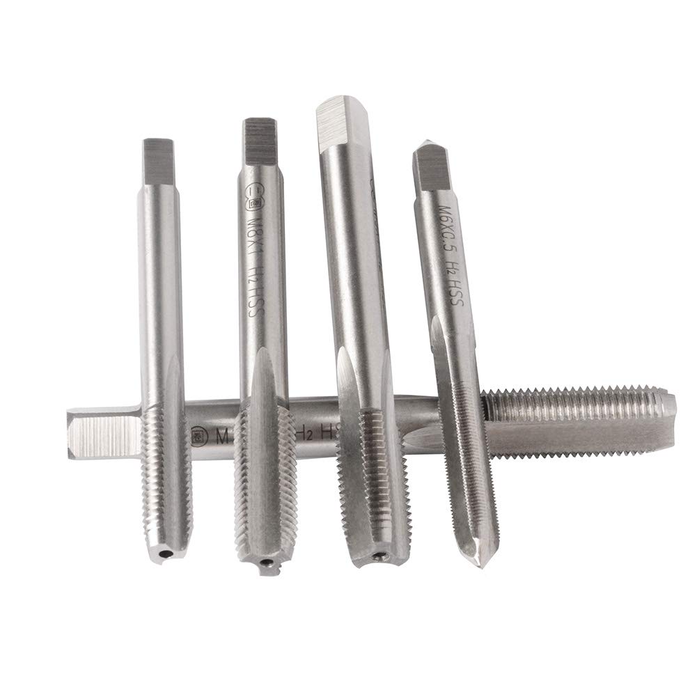 5 STÜCKE HSS Silber Right Hand Standard Zahn Metrisch Gewinde Tap Set ...