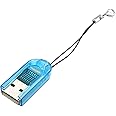 Blue USB microSD TF Card Reader Writer : Electronics