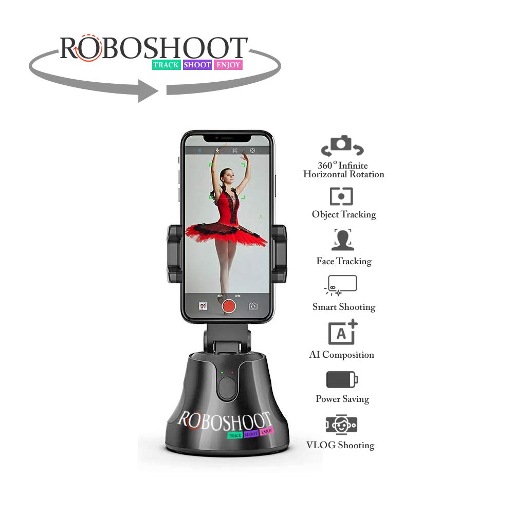 Buy ROBOSHOOT Selfie Stick 360 Rotation Smart Track & Shooting Robot Cameraman - Auto Object ...