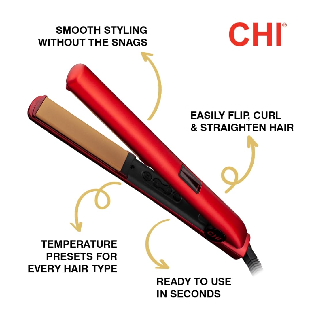 Mua CHI New CHI Original Digital Ceramic Hairstyling Iron 1" Ruby Red ...