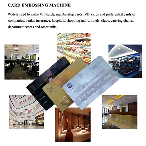 Card Embosser，72-Character Letters Manual Embossing Machine for PVC ...