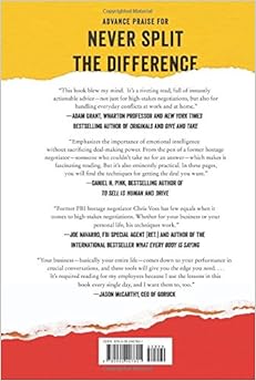 Never Split the Difference: Negotiating As If Your Life Depended On It ...