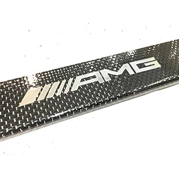 Amazon.com: Genuine Mercedes Benz AMG Stainless Steel w/ Carbon Fiber ...