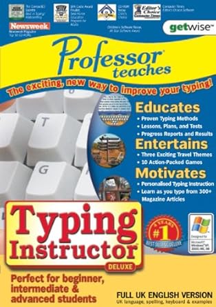 Professor Teaches Typing Instructor Deluxe (PC): Amazon.co.uk: PC ...