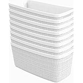 Amazon.com: Curver Set of 4 Jute Large Decorative Plastic Organization ...