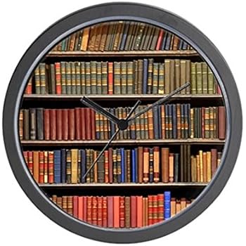 Amazon.com: Library Wall Clock, Available in 8 Sizes, Most Sizes Ship ...