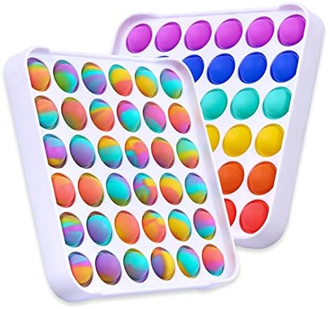 Momma2Bee Pop It Fidget Bubble Sensory Toy Multicoloured (Rainbow and ...