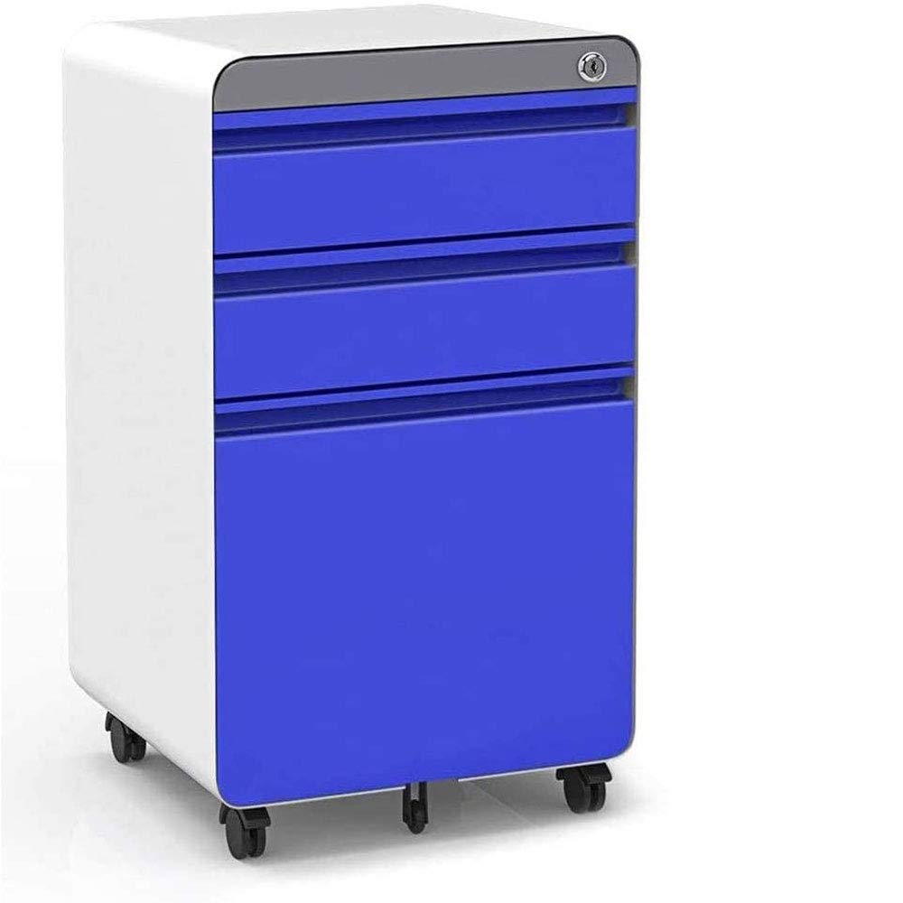 Buy Dripex Fully Assembled 3 Drawer Mobile File Cabinet For A4 File 