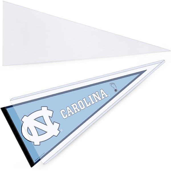 Flag Case 24-Pack Clear Pennant Sleeves - Protective Display Covers For ...