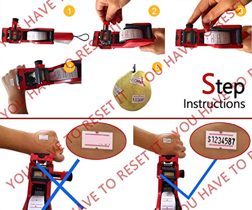 MX5500 Price Tag Gun for Clothing Tags -Price Stickers-Expiration Date ...