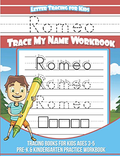 Romeo Letter Tracing for Kids Trace my Name Workbook: Tracing Books for ...