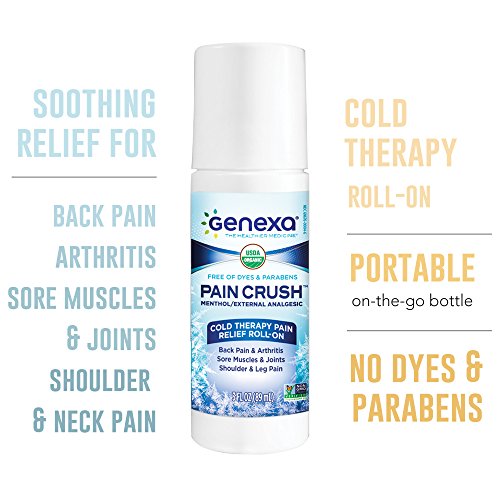 Genexa Pain Crush Roll-On: The Only Certified Organic OTC Pain Reliever ...